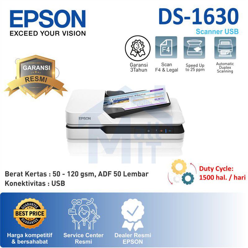 SCANNER EPSON DS-1630 EPSON DS1630 ADF