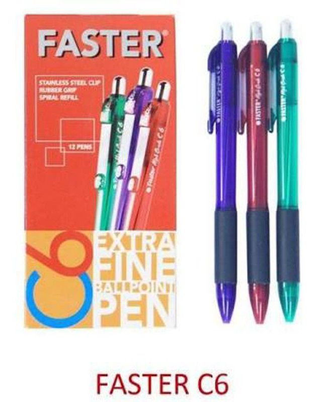 Pulpen Faster C6 - Hitam