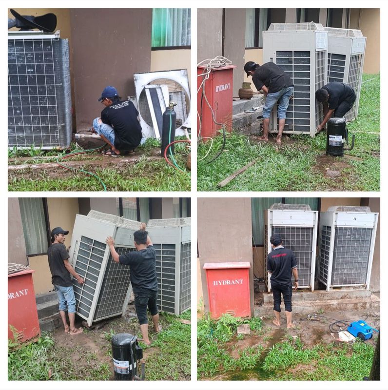 Pasang Outdoor AC Central