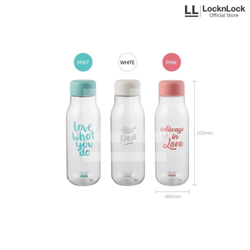 LocknLock - Botol Air Minum Milky 500ML - HAP654 - PINK