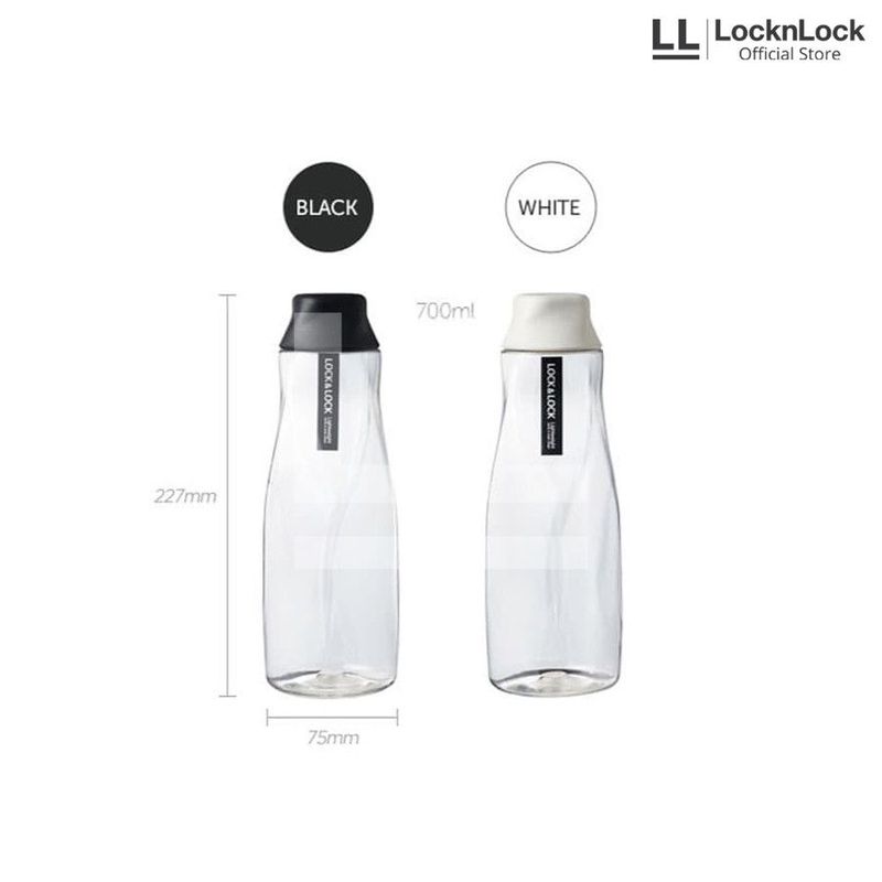 LocknLock - Botol Air Minum - Icebreg 700ML (HAP559WHT) - Hitam