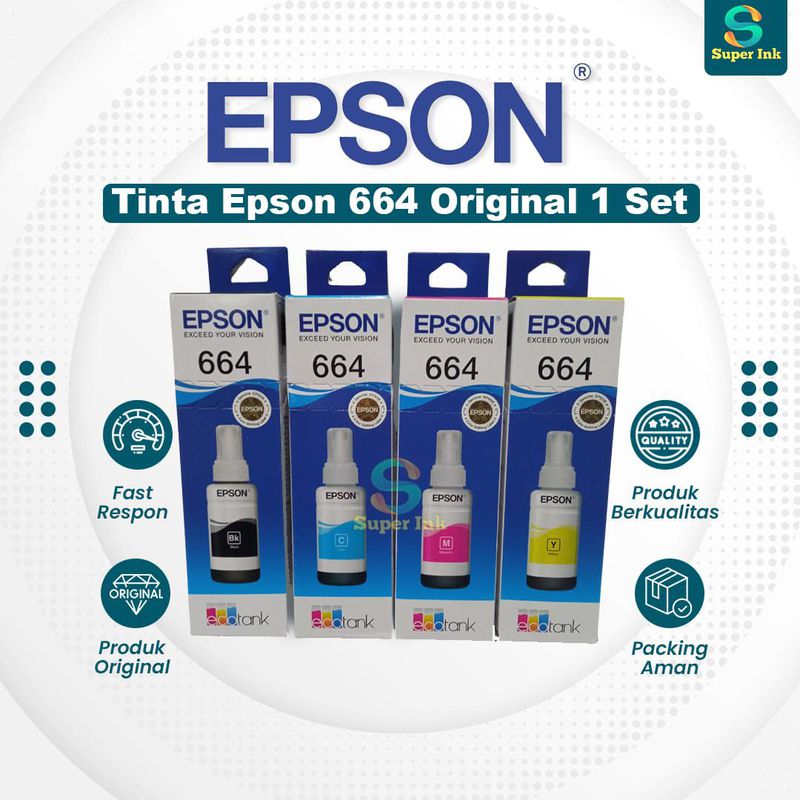 Tinta Epson 664 Original 1 set - Kuning