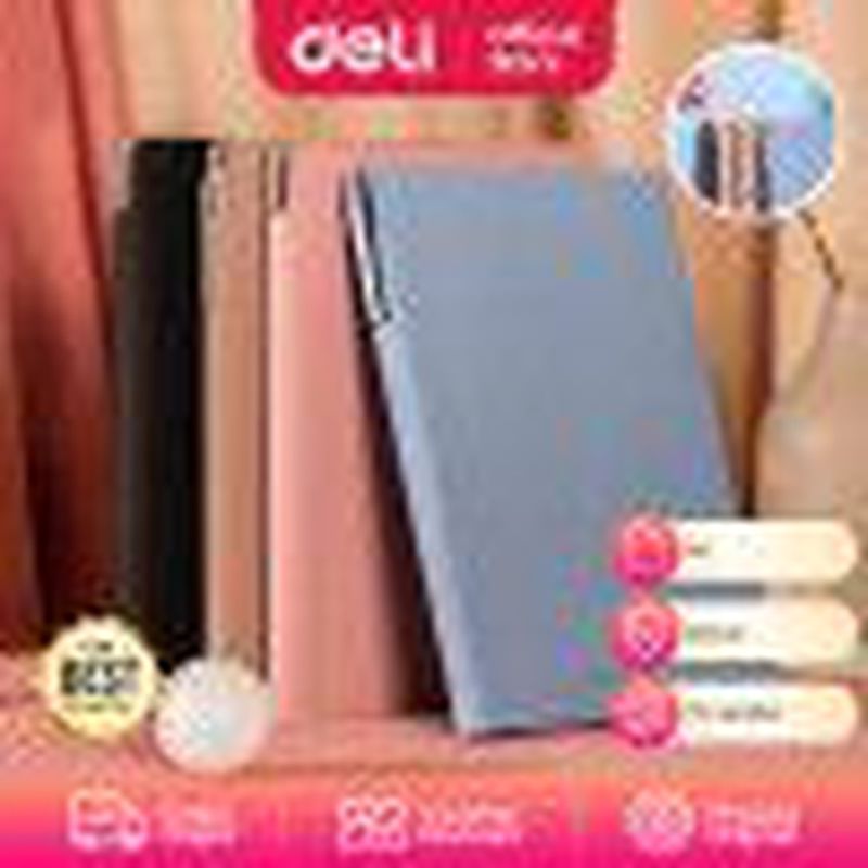Deli Notebook / Buku Catatan / Agenda / Planner Sampul Kulit A5 96 ...