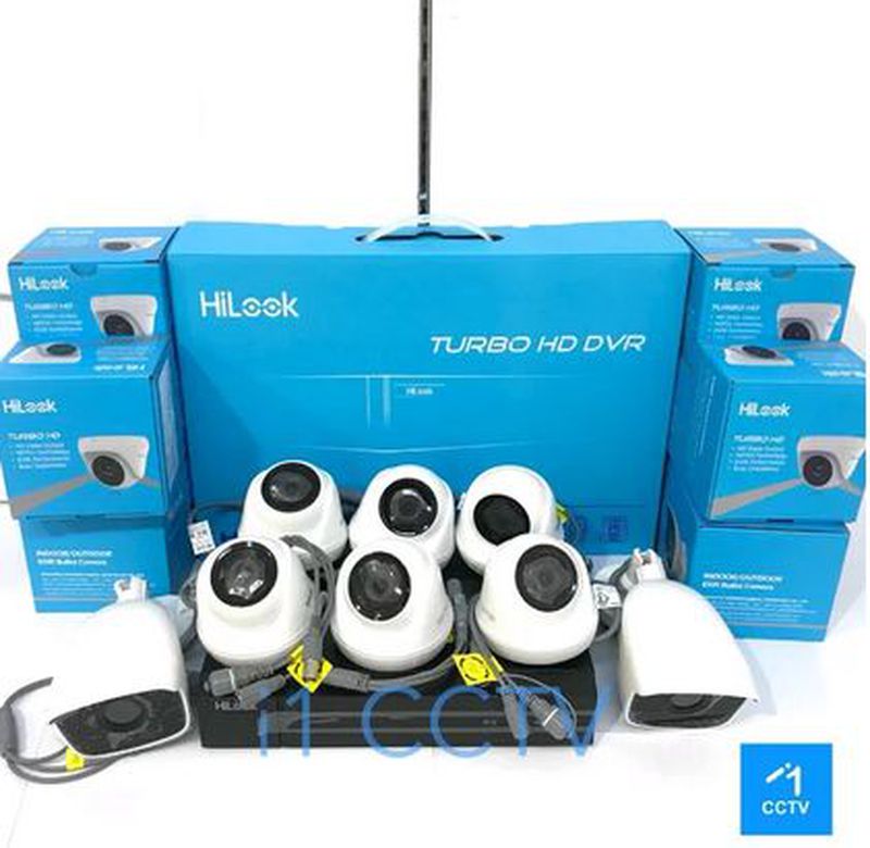 PAKET CCTV ISI DVR 8 CHANNEL HILOOK 208G-F1