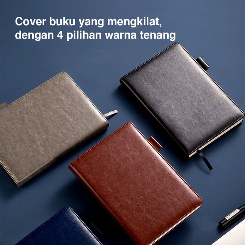 Deli Notebook / Buku Catatan / Agenda / Planner Cover Kulit A5 180 ...