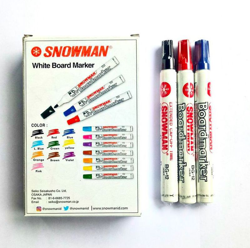 Spidol Whiteboard Snowman