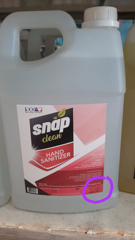 HANDSINITIZER SNAP 4L