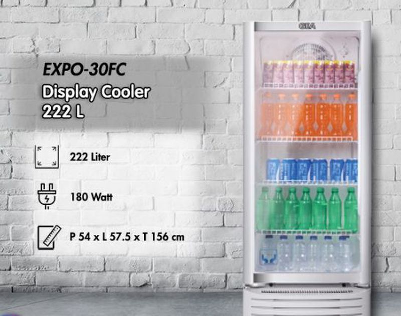 SHOWCASE COOLER 222 LITER GEA EXPO 30FC