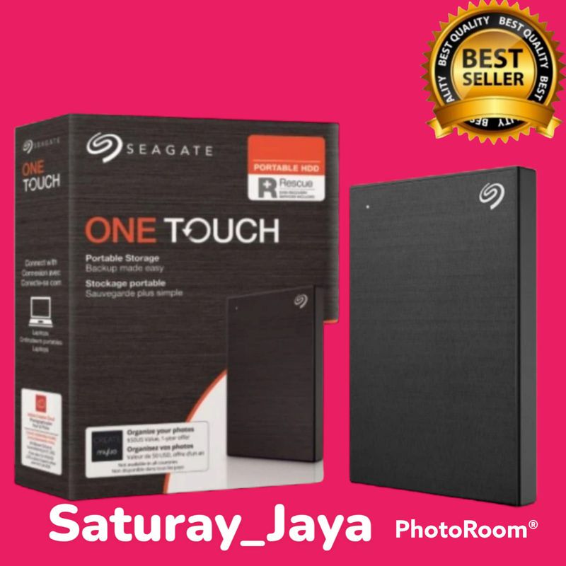 Seagate One Touch Hardisk Eksternal 1TB USB3.0 - Hitam