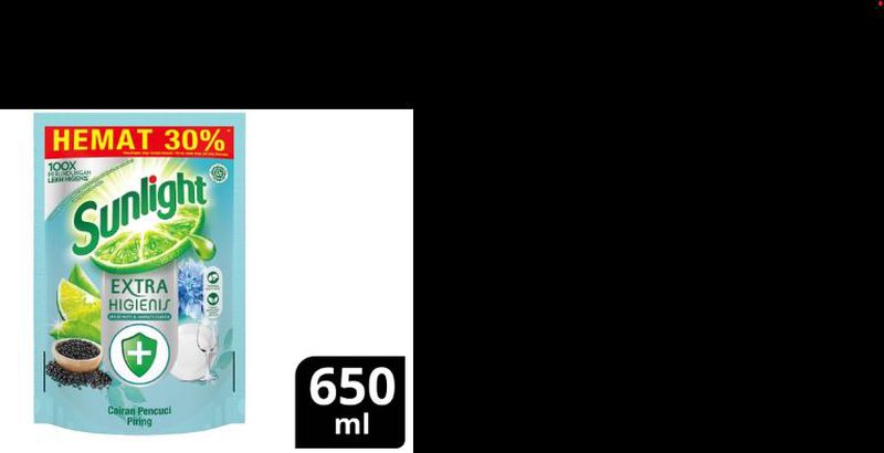 Sunlight Sabun Cuci Piring Higienis 650mL