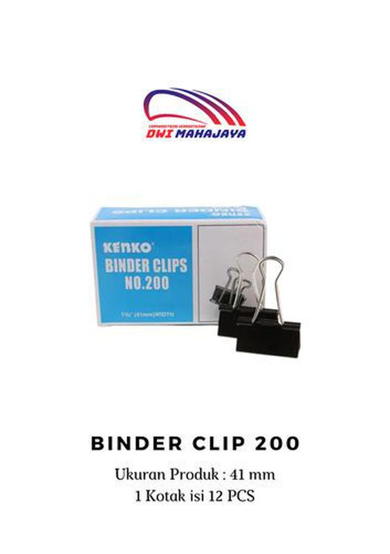 Binder Clip 200 Kotak (Harga sudah termasuk Pajak dan Ongkir Lokal)