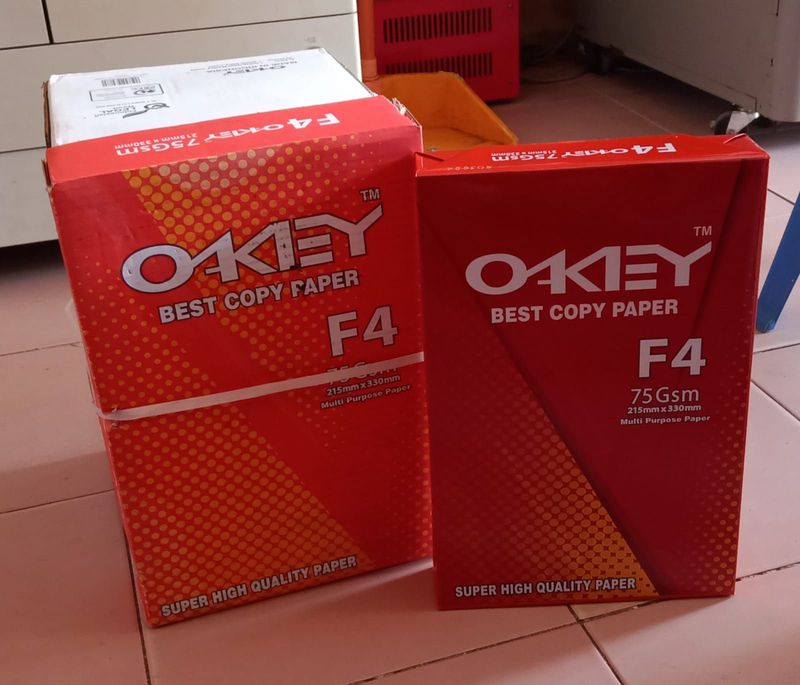 kertas HVS A4 dan F4 75 Gsm/Dos/Rim