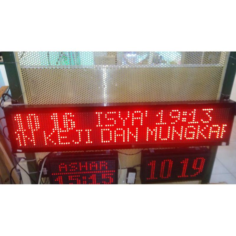 Papan Running Text ukuran 160x60 cm