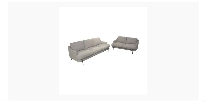 Informa Kelsey Set Sofa Fabric 2 & 3 Dudukan - Abu-abu