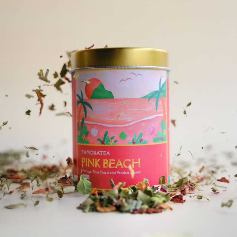 Premium Tisane Blend Pink Island Tamoratea Loose Leaf 25 gram