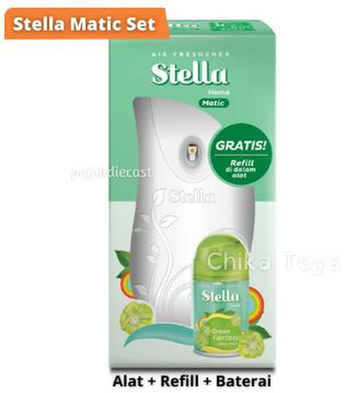 Stella Matic Set Alat + Refill Pengharum Ruangan Semprot Otomatis