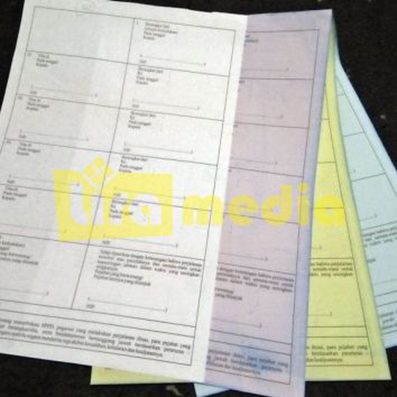 Cetak Blanko SPPD NCR Folio 4 Ply 100 Set