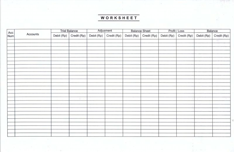 Form Work Sheet