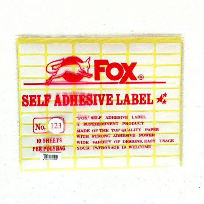 Sticker Label 123
