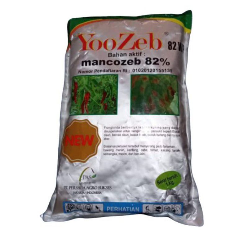 Fungisida Yoozeb 82wp kuning 1kg