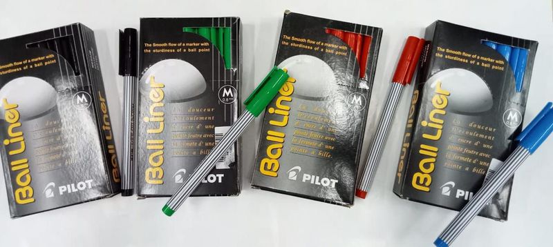 PILOT PEN BALL LINER HITAM - Biru