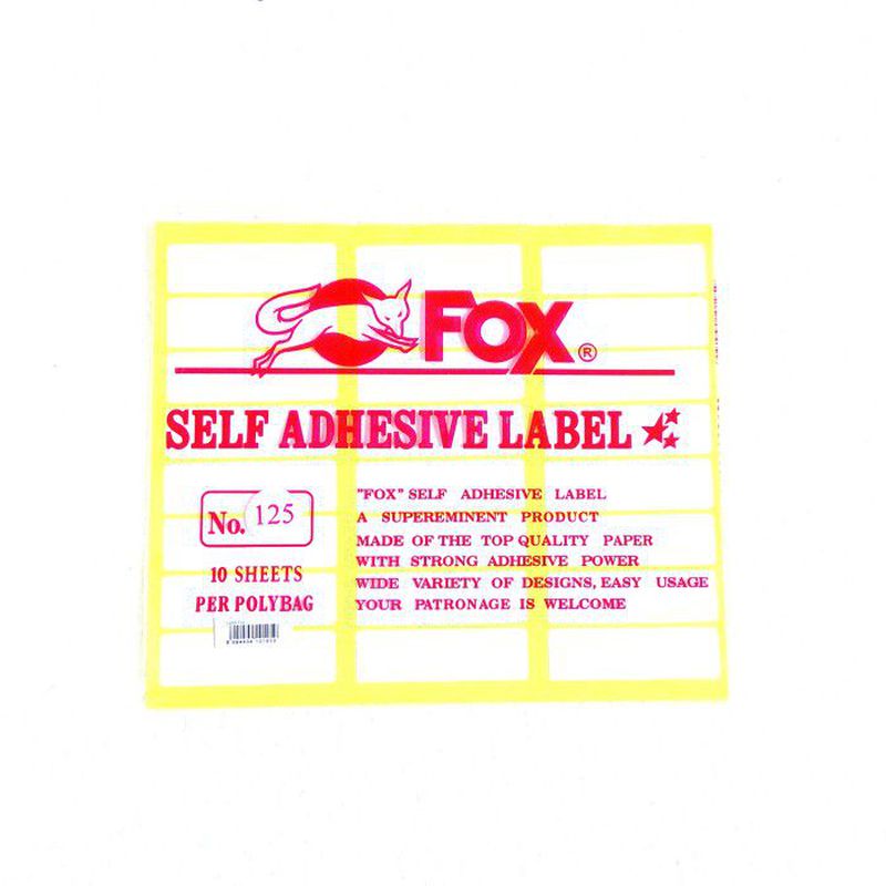 Sticker Label 125