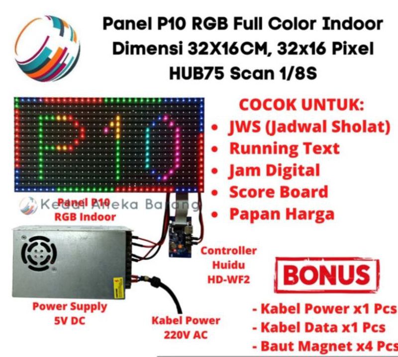 Panel Modul P10 RGB indoor