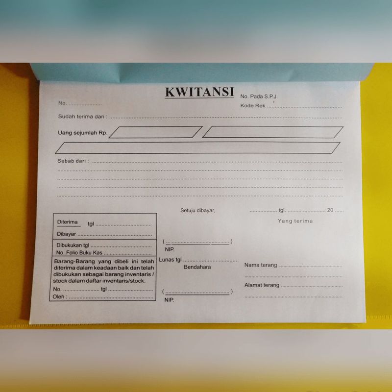 BUKU KWITANSI DINAS