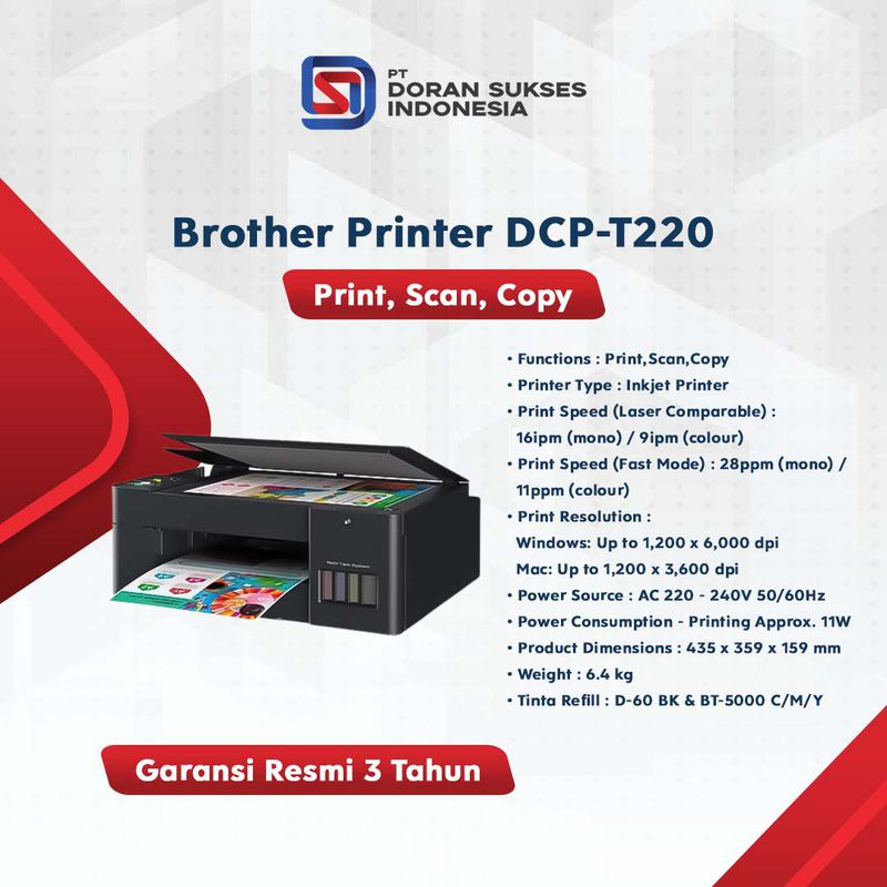 BROTHER PRINTER DCP - T220