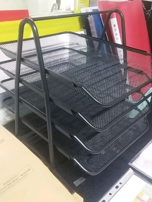 Odner dan Map Bak surat letter tray 4 susun jaring besi