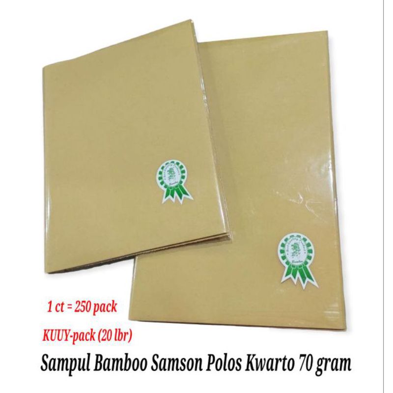 Sampul Buku Kertas Craft Bamboo