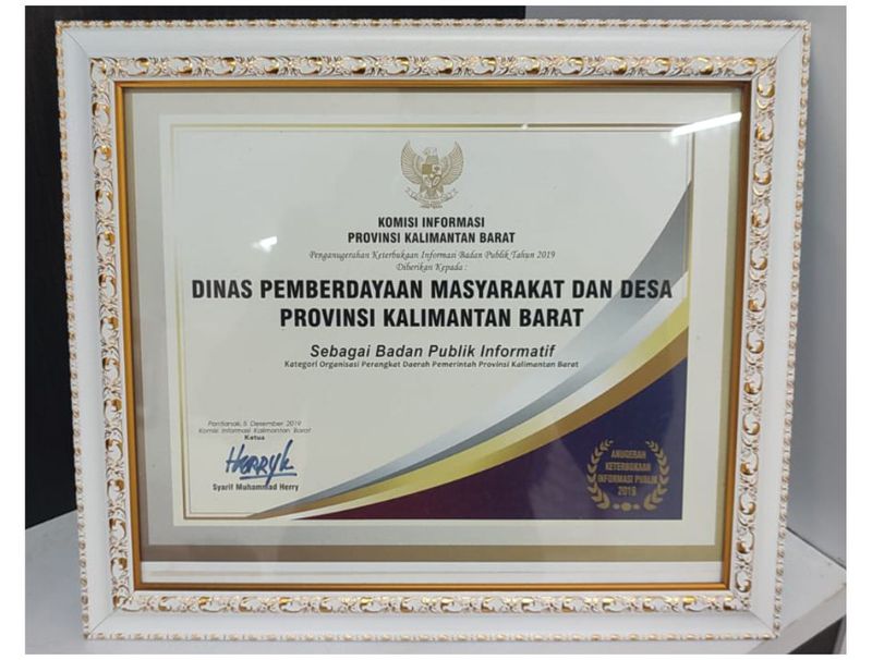 Jasa Pembuatan Bingkai + Kaca Sertipikat/Piagam ukuran 60 cm x 90 cm