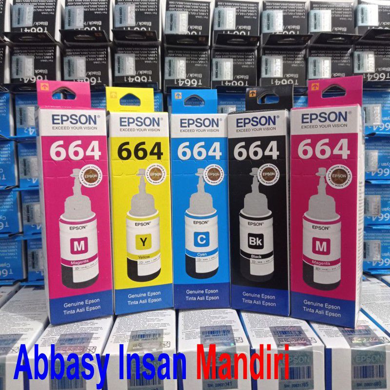 Tinta Printer EPSON 664 ORIGINAL - Hitam