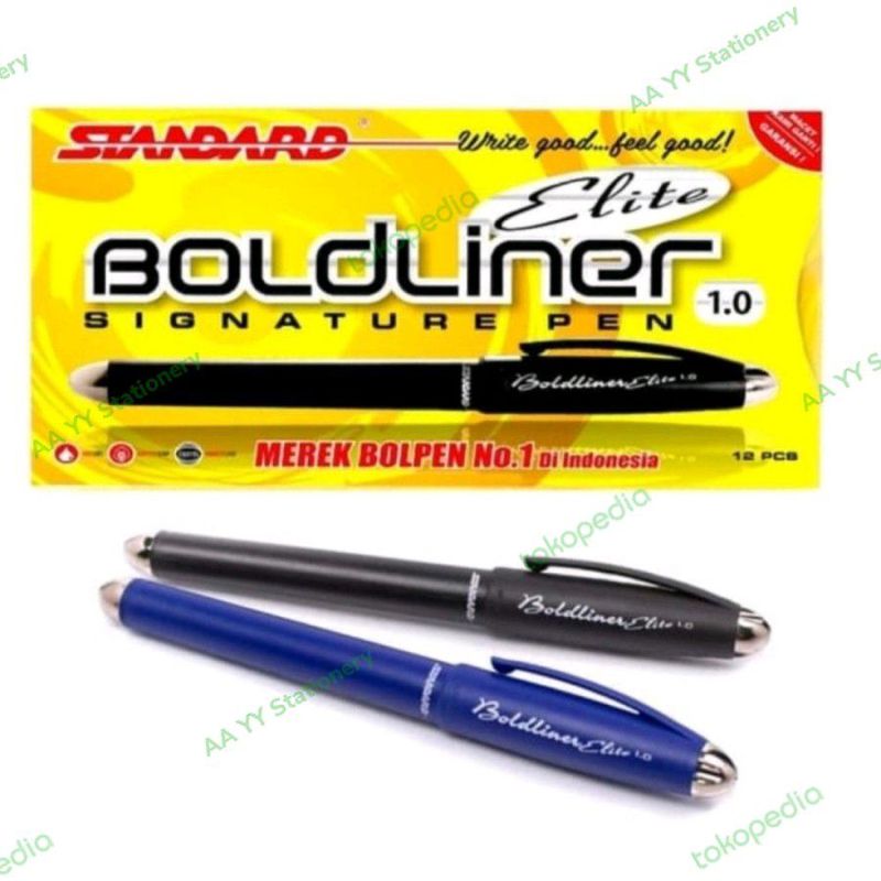 Ballpoint Boldliner Biru/Hitam