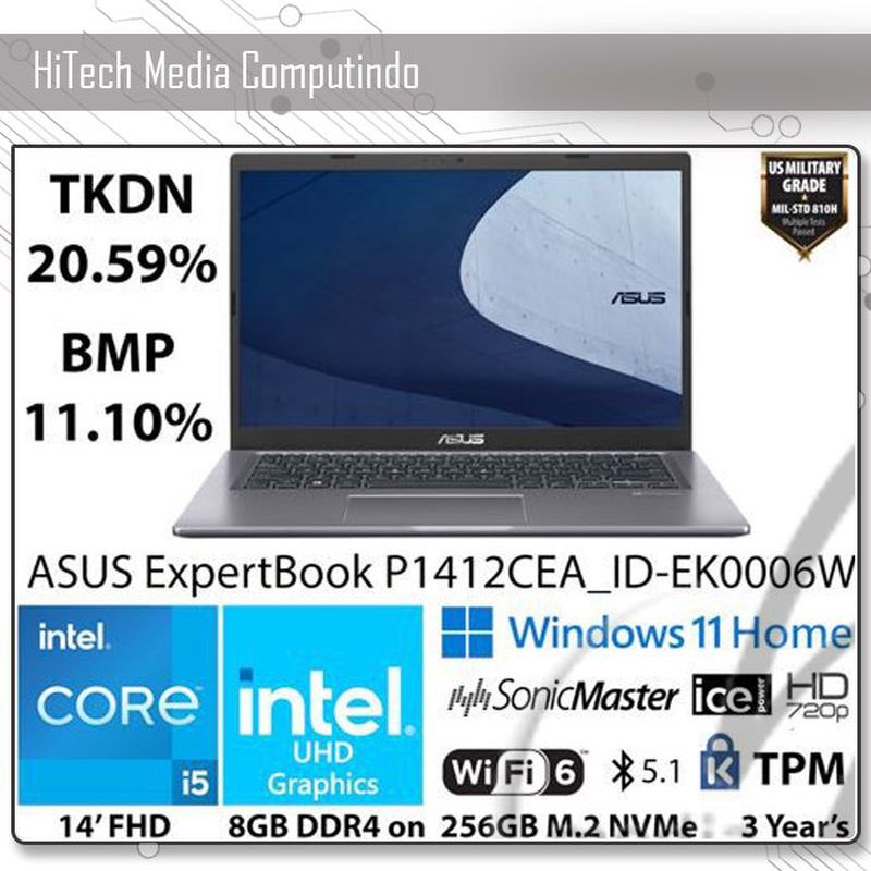 ASUS NB P1412CEA Ci5-1135G7/8GB