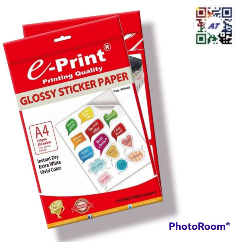 AT Kertas Sticker A4 Glossy