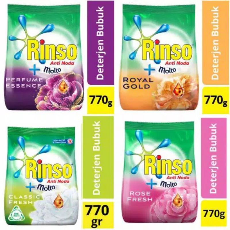 Deterjen Bubuk 770gr Merek Rinso