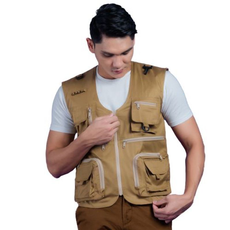 Rompi Cargo Rescue Vest Lapangan Fotografer Wartawan Kantor Teknisi ...