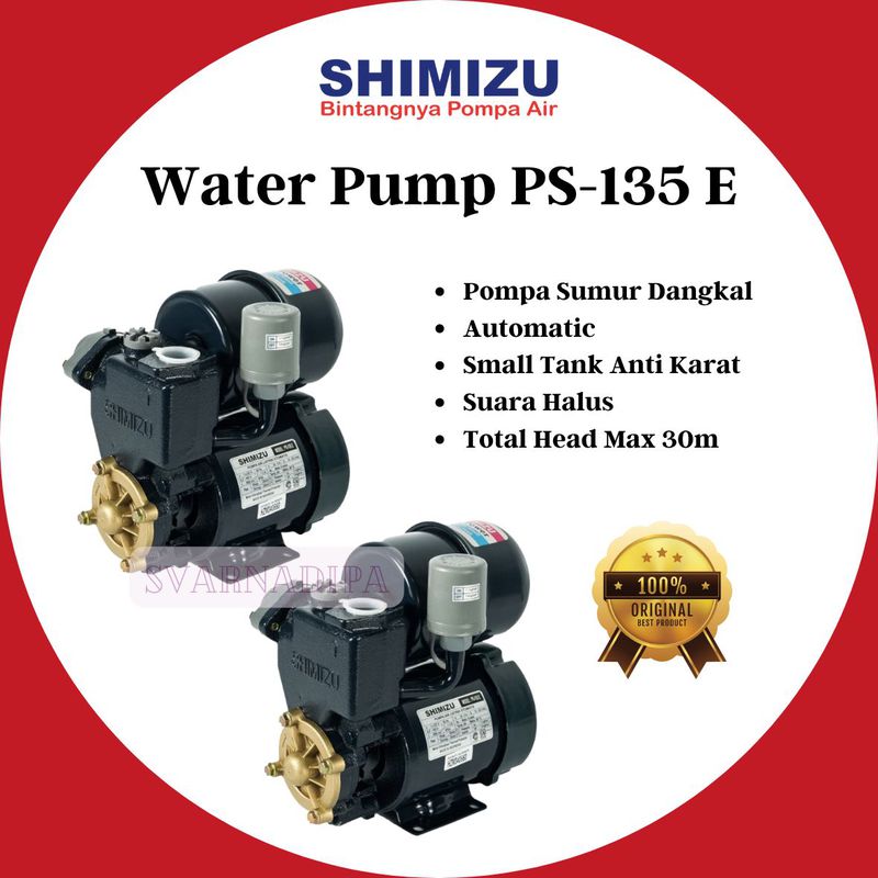 SHIMIZU POMPA AIR PS 135E WATER PUMP