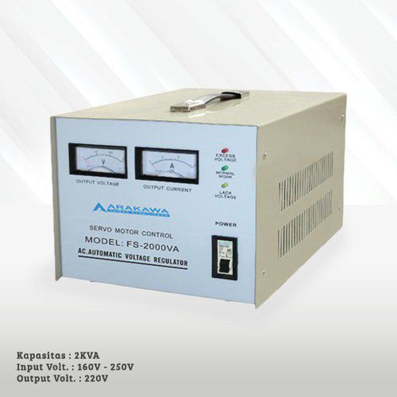 Stabilizer 1 Phase, Arakawa, FS-2KVA Servo