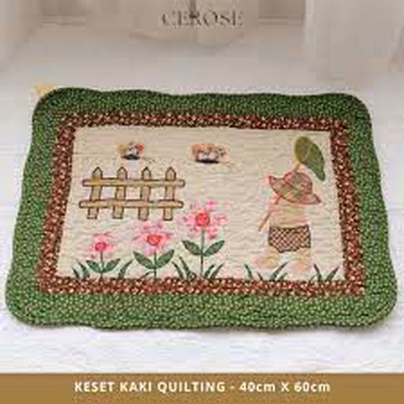 Keset kaki dengan motif