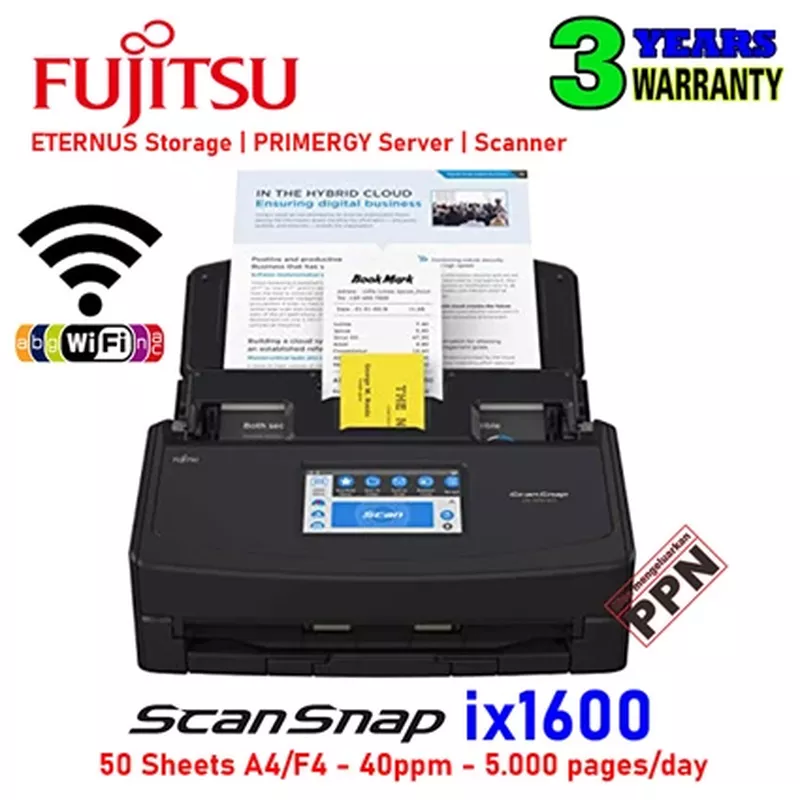 FUJITSU Scanner ScanSnap iX1600 - ADF 50, 40ppm, Duplex