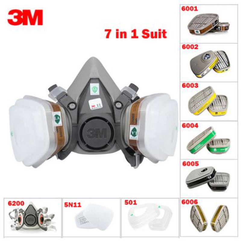 Half Face Respirator 6200 SET 3M