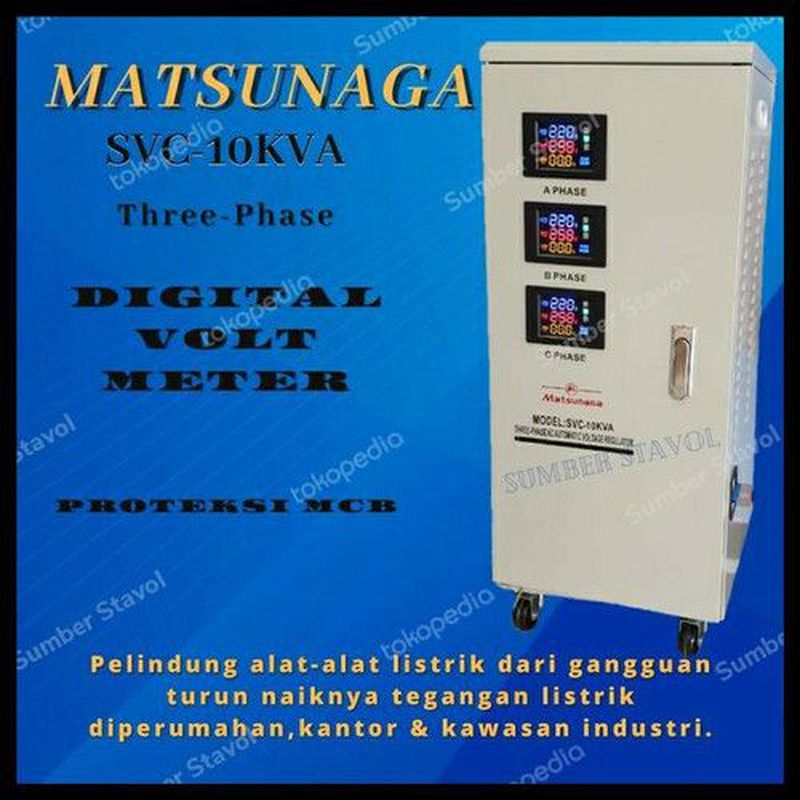 Stabilizer 3 Phase 10 kva, Matsunaga