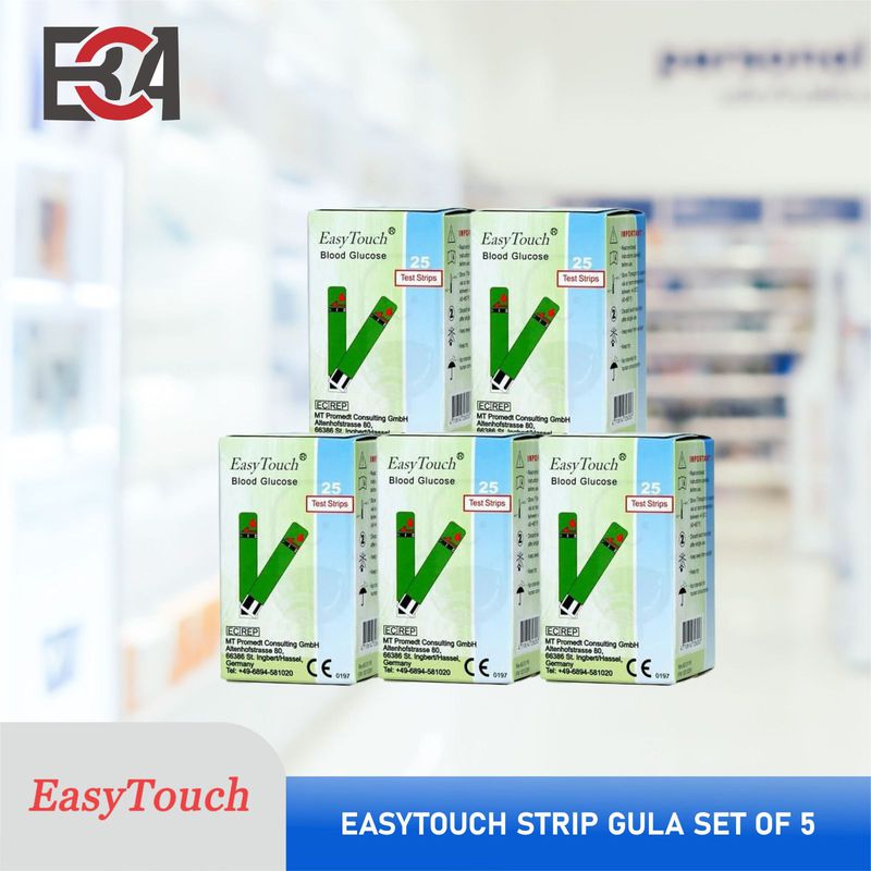 EASY TOUCH STRIP GLUCOSE SET OF 5