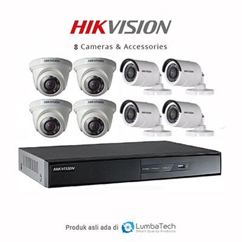 Paket CCTV 6 unit, 8 channel, Hikvision