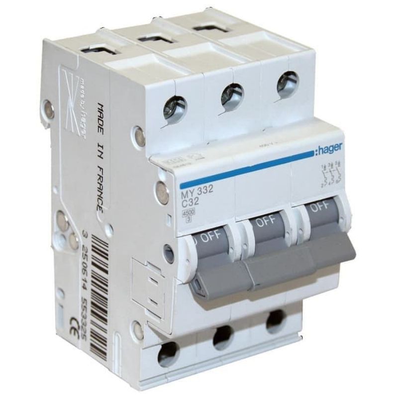 MCB 3 PHASE 32 A