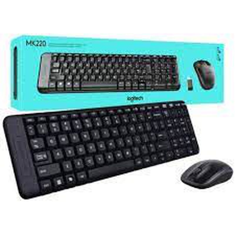 Mouse Keyboard Logitech Wireless MK220