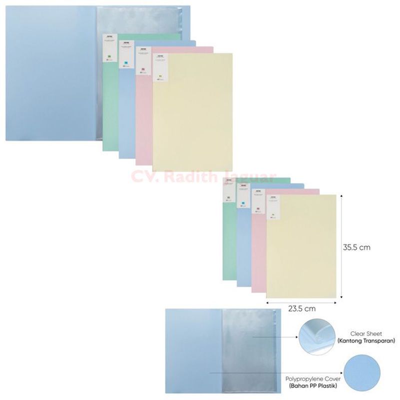 Document Keeper F4 40 Pocket | Map File Dokumen Folder