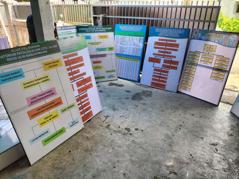 Banner rangka Kayu 120x80 cm